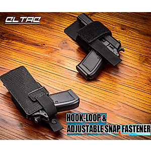 Pistol Holster for Concealed Carry, CCW Universal Holster for Gun Storage, Hook&Loop Handgun Holster for Men and Women, Ambidextrous