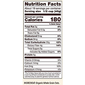 Bob's Red Mill Organic Extra Thick Rolled Oats, 32-ounce (Pack of 4)