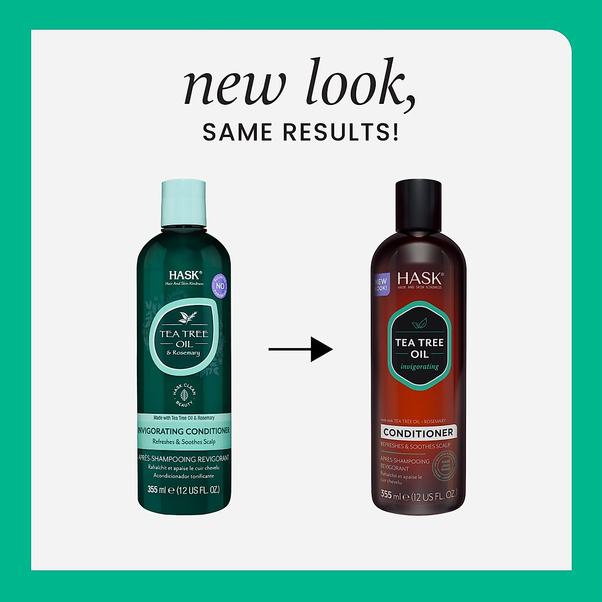 HASK Tea Tree & Rosemary Oil Scalp Care Conditioner - 12 fl oz