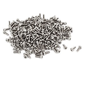 Aexit PM2 x Cleaning & Repair 6mm Metal Phillips Notebook Laptop Computer Screw Silver Computer Screws Tone 300pcs