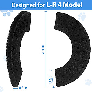 Activated Carbon Filters Compatible with LR 4 Cat Litter Box, Perfect Replacement Official Size (12Pack)