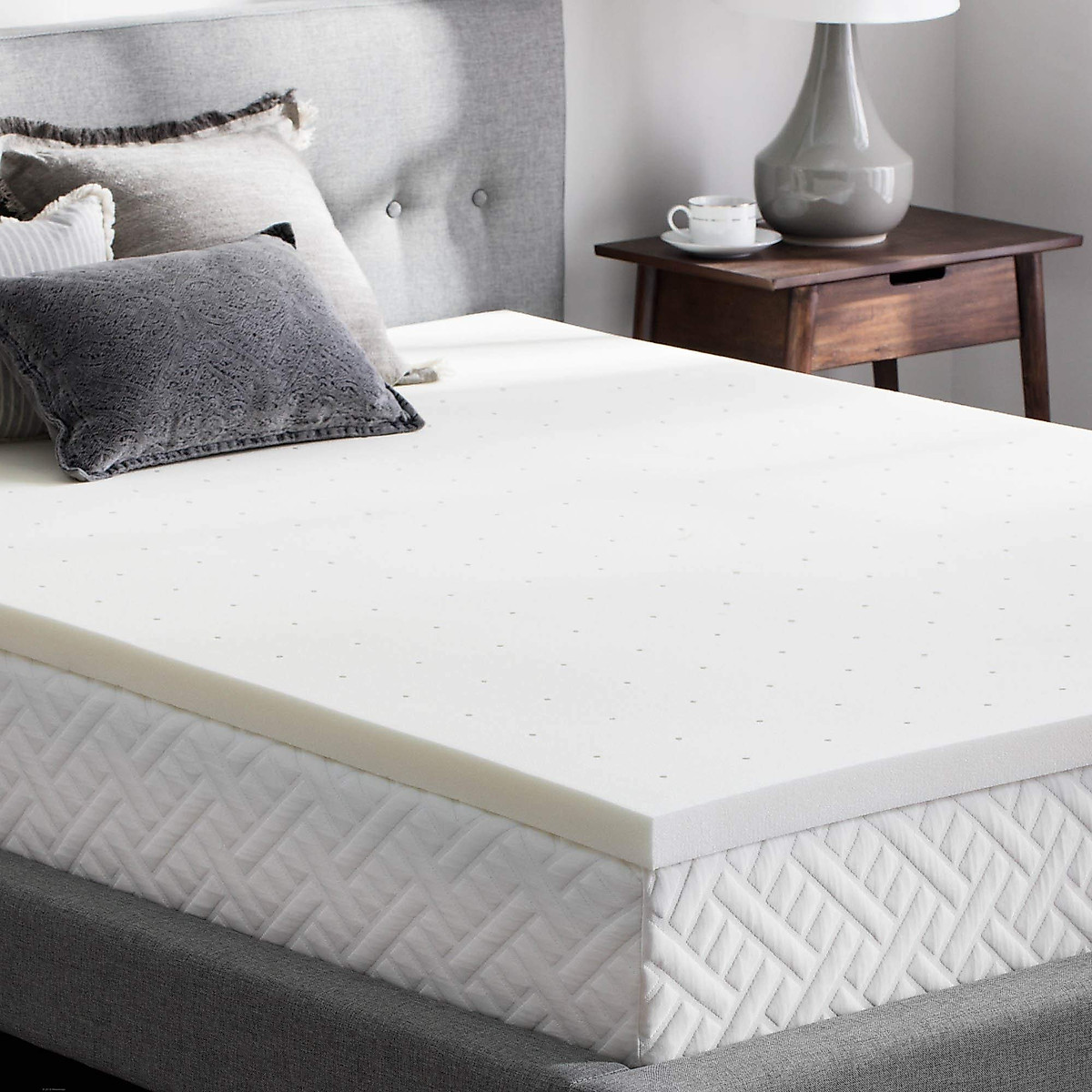 WEEKENDER Mattress Topper, Twin XL, 2 Inch, Ventilated Memory Foam - Ventilated Design - Relieves Pressure