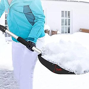 DHliIQQ Snow Shovel for Winter, Emergency Snow Shovel Portable Lightweight Sport Utility Detachable Shovel for Driveway Car Emergency Home Garden Camping Beach
