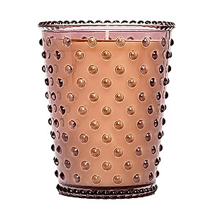 Simpatico No. 36 Beach Plum Hobnail Candle, Springtime Fruity Vanilla Blossom Scent, Pressed Hobnail Glass Jar, 100-Hour Burn Time, Scented Candles for Home, 16 oz