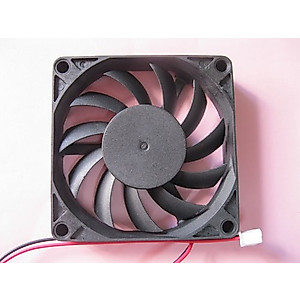2 pcs Brushless DC Cooling Fan 12V 7015S 11 Blades 2 wire 70x70x15mm Sleeve-bearing Skywalking