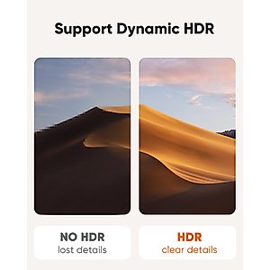CableCreation USB C to DisplayPort 8K Adapter, 40G Type C to Display Port,USB-C to DP 1.4 [8K@60Hz, 4K@144Hz] HDR, Thunderbolt 4/3 Compatible with Valve Index, MacBook, iPhone 15, XPS, Oculus Rift S