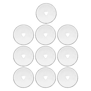 Wheel Knife Cloth Cutter, 10Pcs Roller Wheel Round Knife Blade SKS-7 Cloth Paper Cutter Replacement Kit 60mm