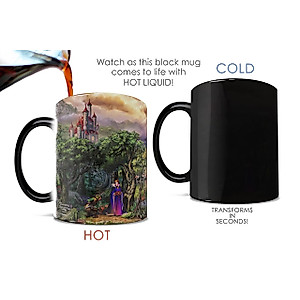 Morphing Mugs Disney – The Evil Queen – Thomas Kinkade Studios - One 11 oz Color Changing Ceramic Mug – Image Revealed When HOT Liquid Is Added!