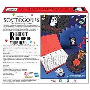 Scattergories 30th Anniversary Edition with Electronic Timer by Winning Moves Games USA, Timeless Family Game Enjoyed by Millions for ages 12 and up, 2-6 Players (1229)