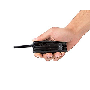 Steelman Portable Folding Hex Key Wrench Metric Multi-Tool, Set Includes 1.5, 2, 2.5, 3, 4, 5, 6, and 8mm Sizes, Chamfered Ends, Steel, Corrosion-Resistant Black Oxide Coating