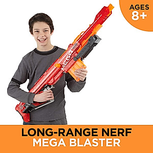 Nerf Centurion Mega Toy Blaster with Folding Bipod, 6-Dart Clip, 6 Official Nerf Mega Darts, and Bolt Action for Kids, Teens, and Adults (Amazon Exclusive)