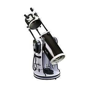 Sky Watcher Sky-Watcher Flextube 250 SynScan Dobsonian 10-inch Collapsible Computerized GoTo Large Aperture Telescope, White, (S11810)