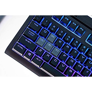 Mechanical Keyboard keycaps WASD keycaps Direction Keys Non-Slip Texture Design keycaps Professional Gaming keycaps (red)