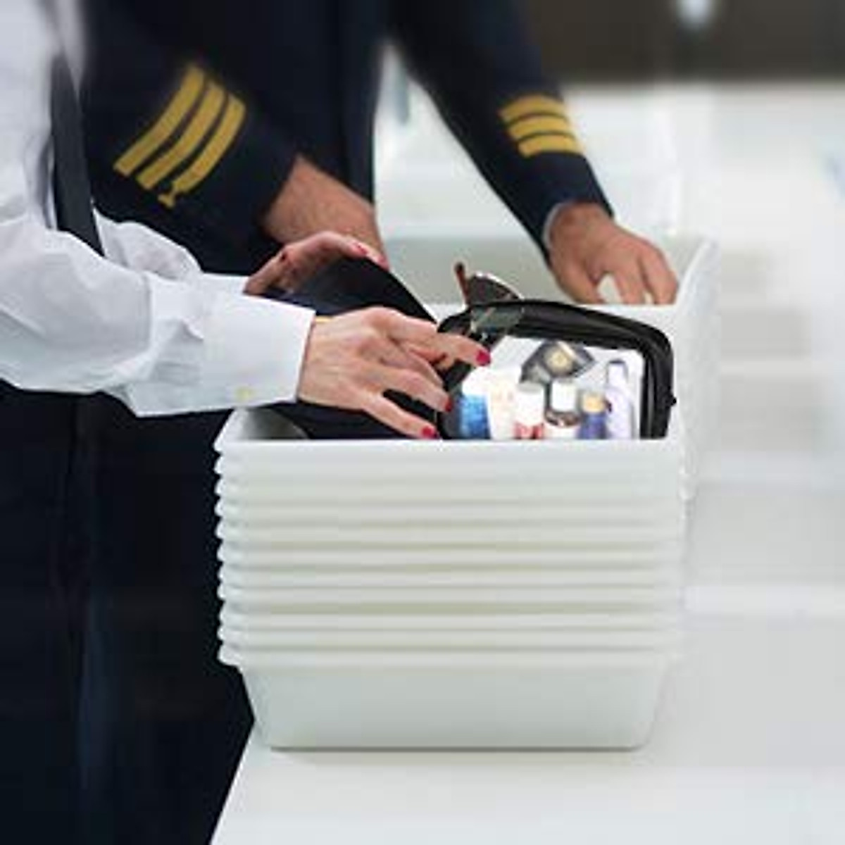 ProCase [2 Pack] TSA Approved Travel Toiletry Bag Pouch, Matte Clear Quart Size Bag Carry-On Airport Airline Compliant Bag Travel Makeup Cosmetic Bag for Toiletries Liquids Creams Cosmetics -Black