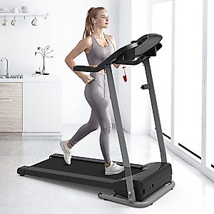 Treadmill,Home Foldable Treadmill with Incline, Folding Treadmill for Home Workout, Electric Walking Treadmill Machine 15 Preset or Adjustable Programs 250 LB Capacity MP3