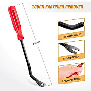 GOOACC 166 Pcs Car Retainer Clips &Screw Grommets - 12 Most Popular Sizes & Applications for GM Toyota Honda Nissan Mazda - Bonus Fastener Remover