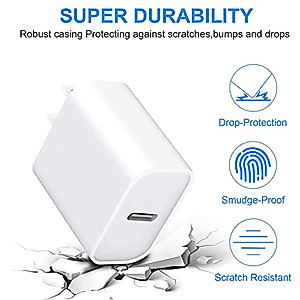 iPhone 14 Charger Block,20W USB C Charger iPhone Fast Charger Plug Type C Wall Charger Durable USB-C Power Delivery Adapter Compatible with iPhone14 Pro/14 Pro Max/14 Plus/13/13 Pro Max/12/12 Pro Max