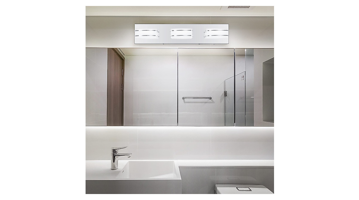 Adjustable LED Bathroom Light Fixtures - 3 Color Temperatures