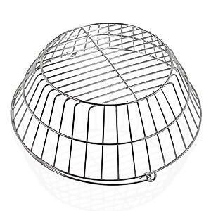 Premium Products Corp. Ash Basket with Handle - Perfect for Large Big Green Eggs & Kamado Joe Classic Sizes - Fits Most Grills - Free - Bonus Instant Read Thermometer (1)