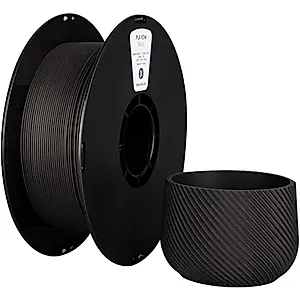 PLA K5M Filament Matte Polylactic Acid Filament 1.75mm, 3D PLA Filament 1kg2.2lb Spool, Dimensional Accuracy +/- 0.03 mm, Fit FDM 3D Printer, Black