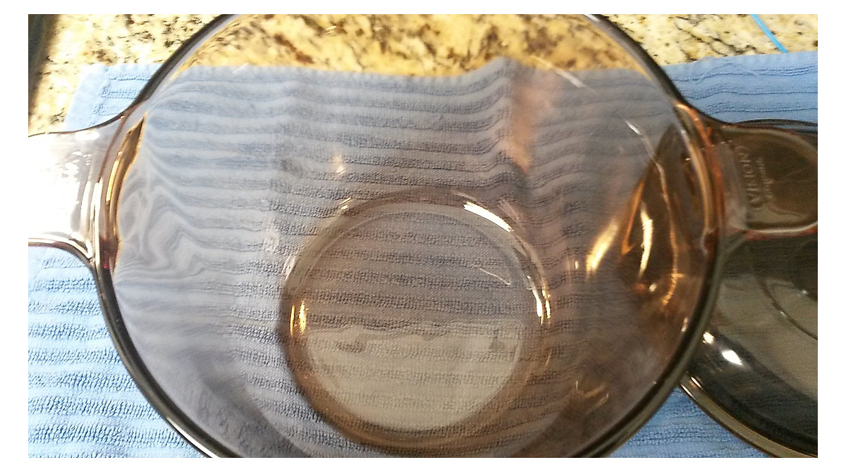 Corning Ware Visions Amber Glass Dutch Oven & Stock Pot - 3.5L
