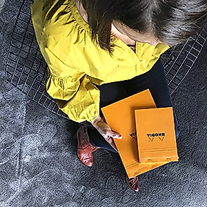 Rhodia Classic French Paper Pads Ruled with Margin 6 in. x 8 1/4 in. Orange (16600C)