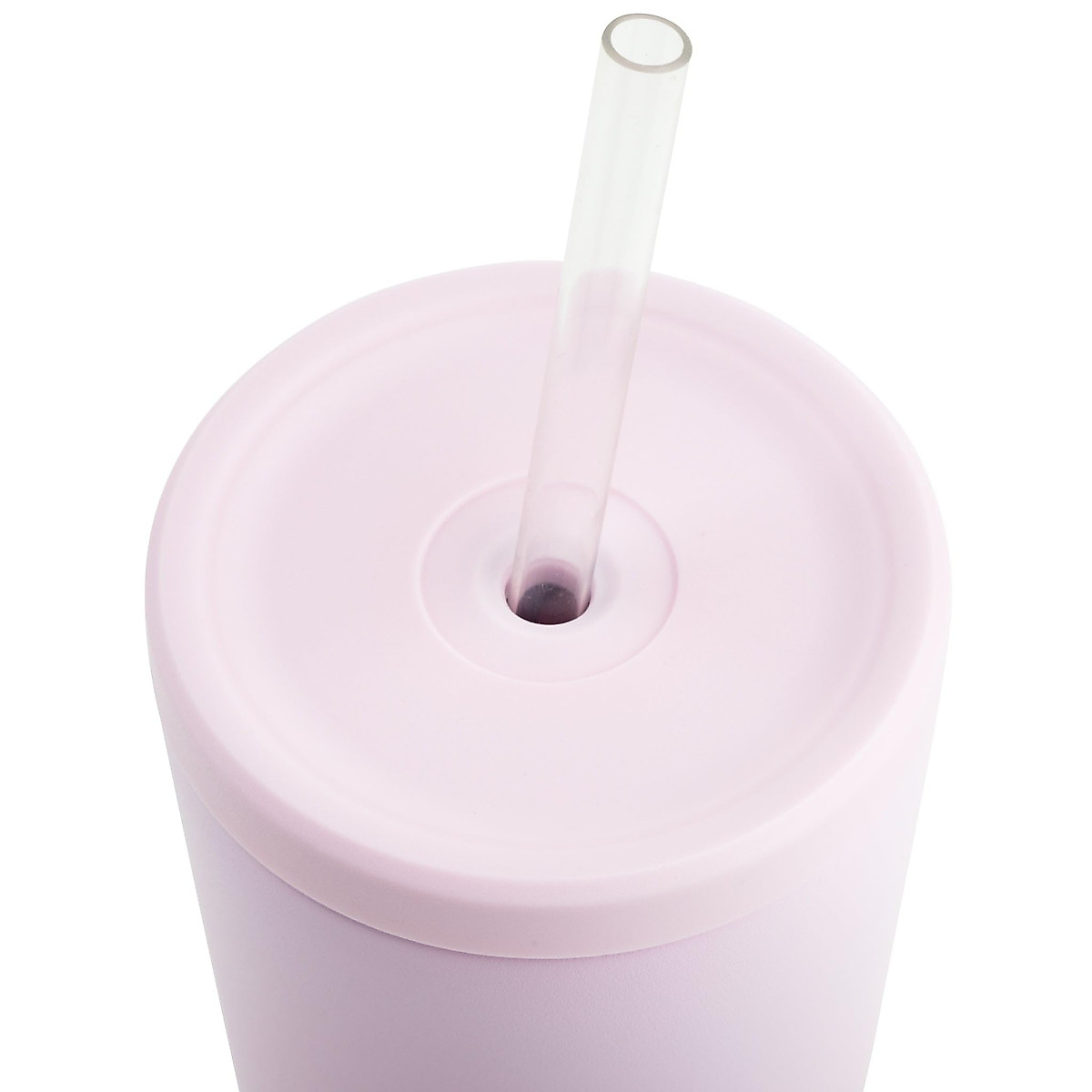 Manna Ranger Double-wall Insulated Stainless Steel Tumbler with Leak-proof Smart Seal Lid and Reusable Tritan Straw - 24 Oz - Lavender