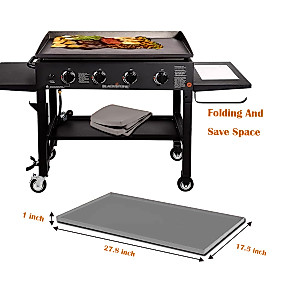 Griddle Mat for Blackstone Heavy Duty Durable Food-grade Silicone Griddle Cover Protect from Water, Insects, Debris and Rust (28" Grey)