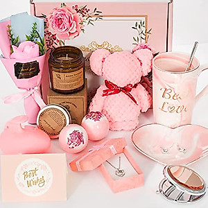 Gifts for Women Birthday Gifts for Mom Women Friend Daughter Wife Mother's Day Gift Set Unique Anniversary Valentine's Day Gift Ideas Gift Box Basket Female