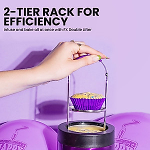 Ardent Nova Double Lifter Cooling Rack - 100% Stainless Steel, Food-Safe, Rust-Resistant Double-Tier Rack for Cooling with a 45° Rotating Handle