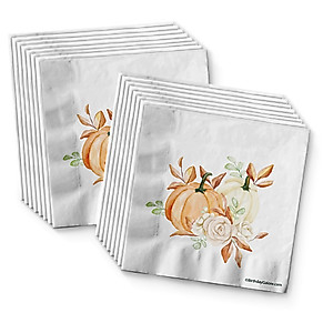 Fall In Love Bridal Shower Party Supplies 64 Piece Tableware Set Includes Large 9" Paper Plates Dessert Plates, Cups and Napkins Kit for 16