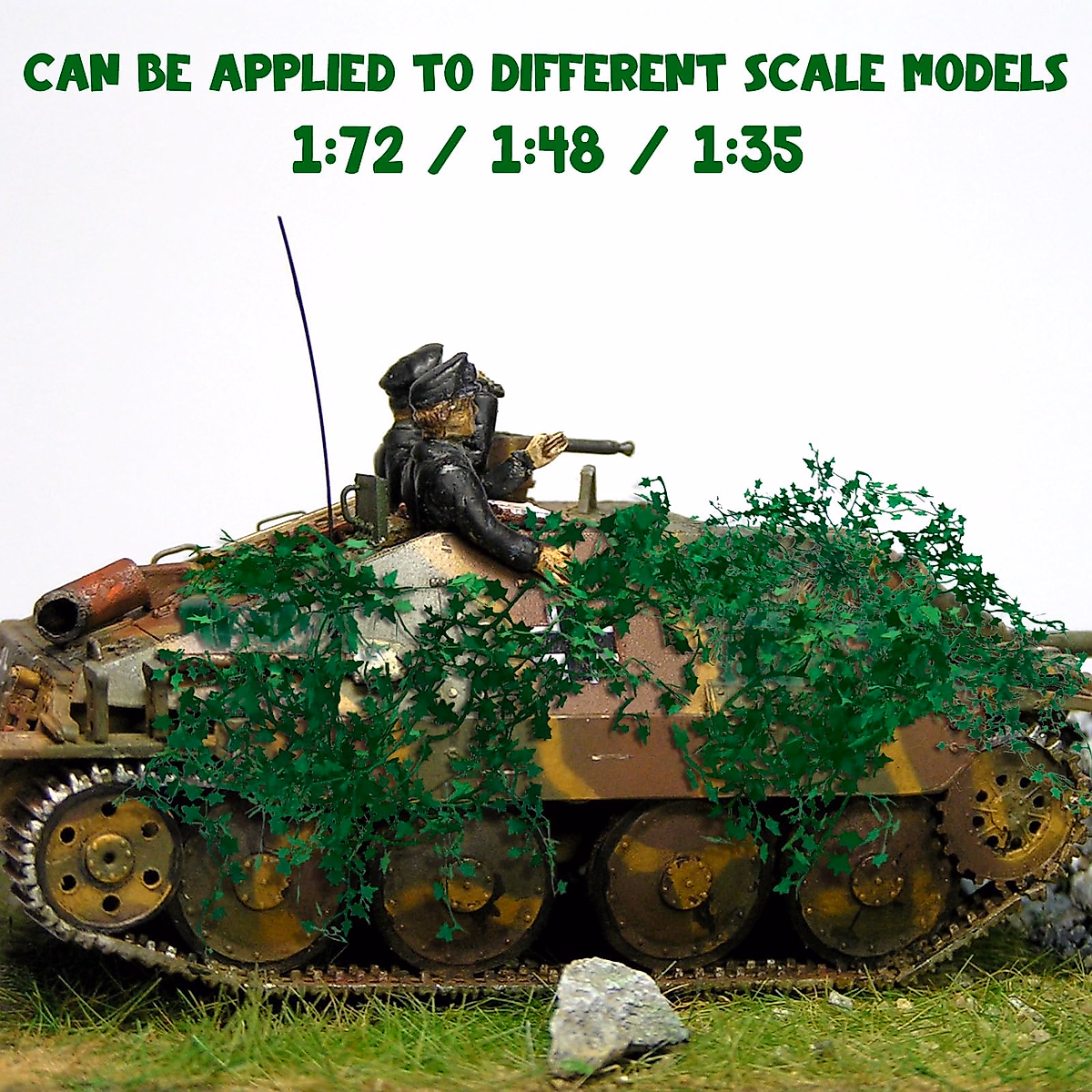 Warmtree Realistic Miniature Vines Simulation Vine for DIY Mini Model Railway Fairy Garden Architecture Diorama Scenery Landscape Layout (Dark Green)