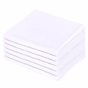 Premium White Pillowcases 6 Pack, Standard Queen Size, Soft Brushed 1800 Thread Count Microfiber, Allergies Free, Wrinkle Resistant, Tailoring Iron, 0.5 Dozen Bulk Pillowcases Set