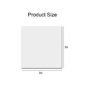 Clear Sticky Notes Transparent Self-Sticky Notes Repeatable Paste PET 500 Sheets (3'' x 3'')