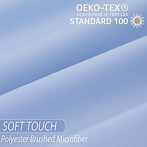 Whitney Home Textile Twin Size Sheet Set - Luxury Soft Comfy Bed Sheets, Breathable Cooling Hotel Bedding for Women, Men, Teens, Extra Deep Pocket, Easy-Fit, Oeko-Tex, Wrinkle Free 3 Piece - Sky Blue