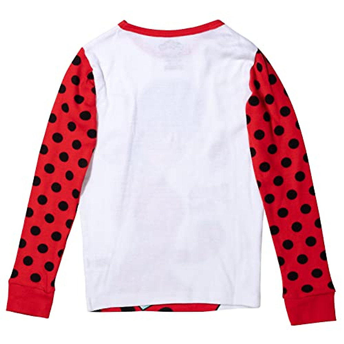 Miraculous Ladybug Little Girls Pajama Shirt and Pants Sleep Set Red/White 7-8