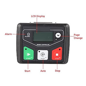Generator Control Module, DC30D Automatic Genset Controller Panel High Resolution Intelligent Generator Set Controller