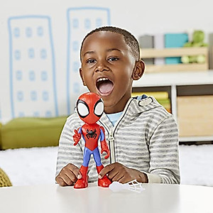 Marvel Spidey and His Amazing Friends Spiderman Action Figure with Web Shooter Accessory 22cm