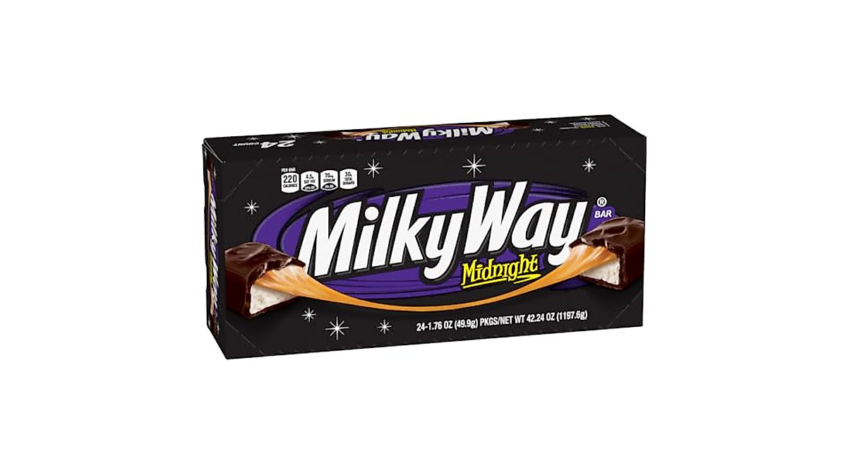 MILKY WAY Midnight Dark Chocolate Bars - Bulk Pack of 24