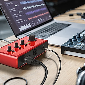 USB Audio Interface with 1x XLR/TRS 1x 1/4" 2X RCA USB (AU13)