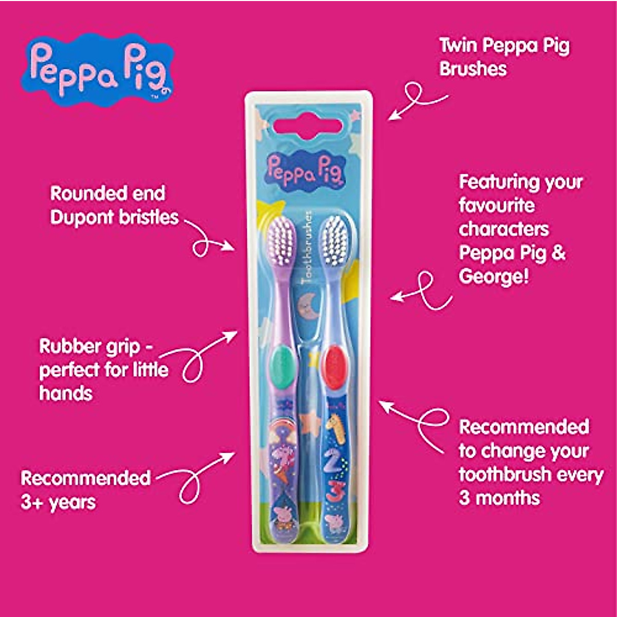 Peppa Pig Toothbrush Twin
