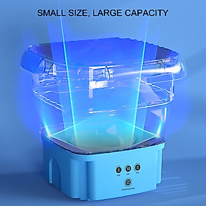 Dpofirs Foldable Washing Machine, Portable Washing Machine for Baby Girls Clothes Socks Underwear Towels, Mini Small Portable Washer for Apartment RV Camping, Gifts (US)