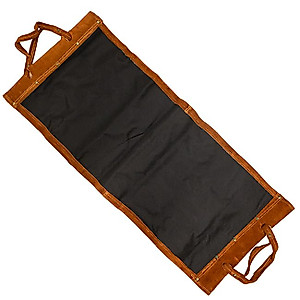 Panacea Log Bin with Scrolls and Leather Log Tote