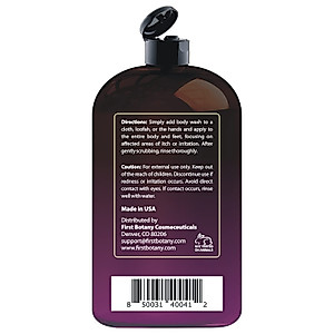 ALL Natural Body Wash - Fights Body Odor, Athlete's Foot, Jock Itch, Nail Issues, Dandruff, Acne, Eczema, Shower Gel for Women & Men, Skin Cleanser -16 fl oz (Passion Fruit)