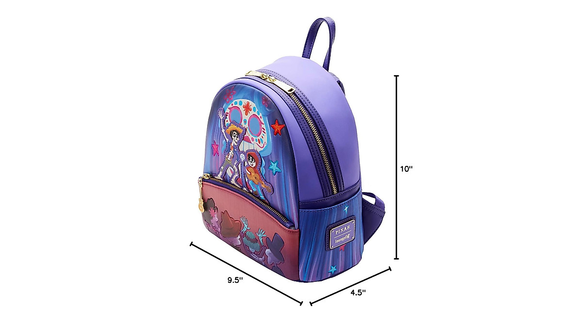 Disney Pixar Coco Loungefly Mini Backpack With Glow Skull