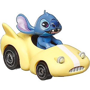 Hot Wheels RacerVerse, Set of 4 Die-Cast Disney Toy Cars Optimized for Hot Wheels Track with Popular Disney Characters as Drivers