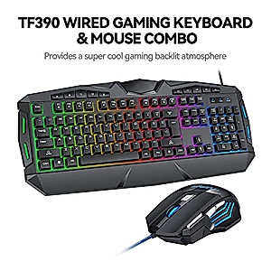 Computers & Accessories Gaming Keyboard Mouse Multimedia Office Mechanical Large Keyboard and Mouse Set Boards