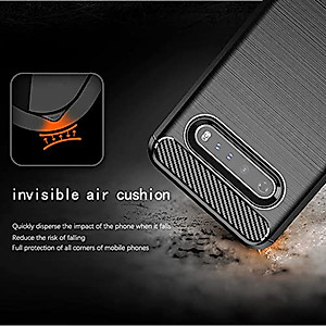 for LG V60 ThinQ Case,for LG V60 Case Slim Shock-Absorption Flexible TPU Rubber Full-Body Protective Phone Cover for LG V60 ThinQ,Brushed Blue