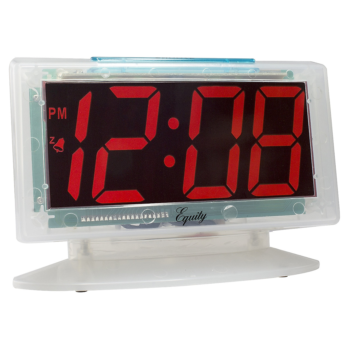 Equity 30040 Jumbo Clear 1.8 in. Red LED Electric Alarm Clock