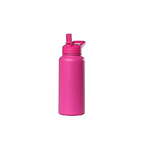 Sip+Sea St. Kitts 32 oz Stainless Steel Water Bottle with Straw Lid|Double Wall Vacuum Insulated